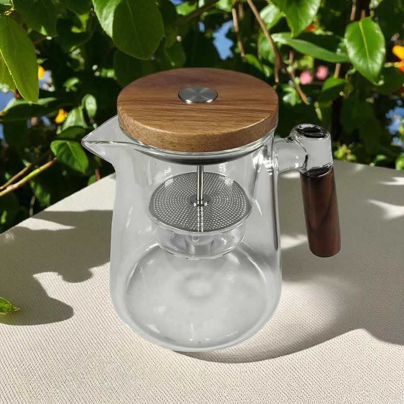 Jual MALAX Teko Teh Kaca Saringan Tahan Panas One Click Filter