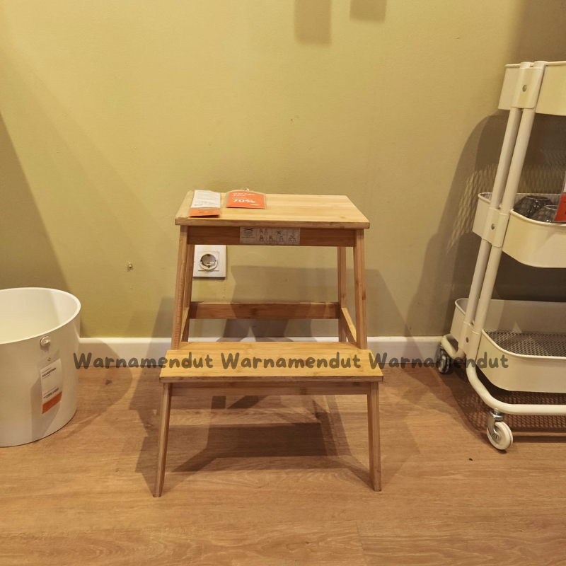 Jual Bangku Tangga Step Stool Bambu Serbaguna Uk 50cm Max 100kg