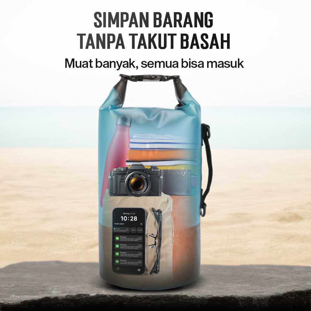 Jual ZEST Dry Bag Waterproof Side Handle Tas Tahan Air Poliester