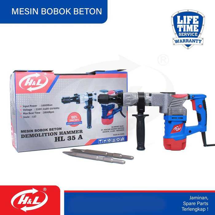 Jual HL 35A Mesin Bobok Beton Demolition Hammer 1600 Watt