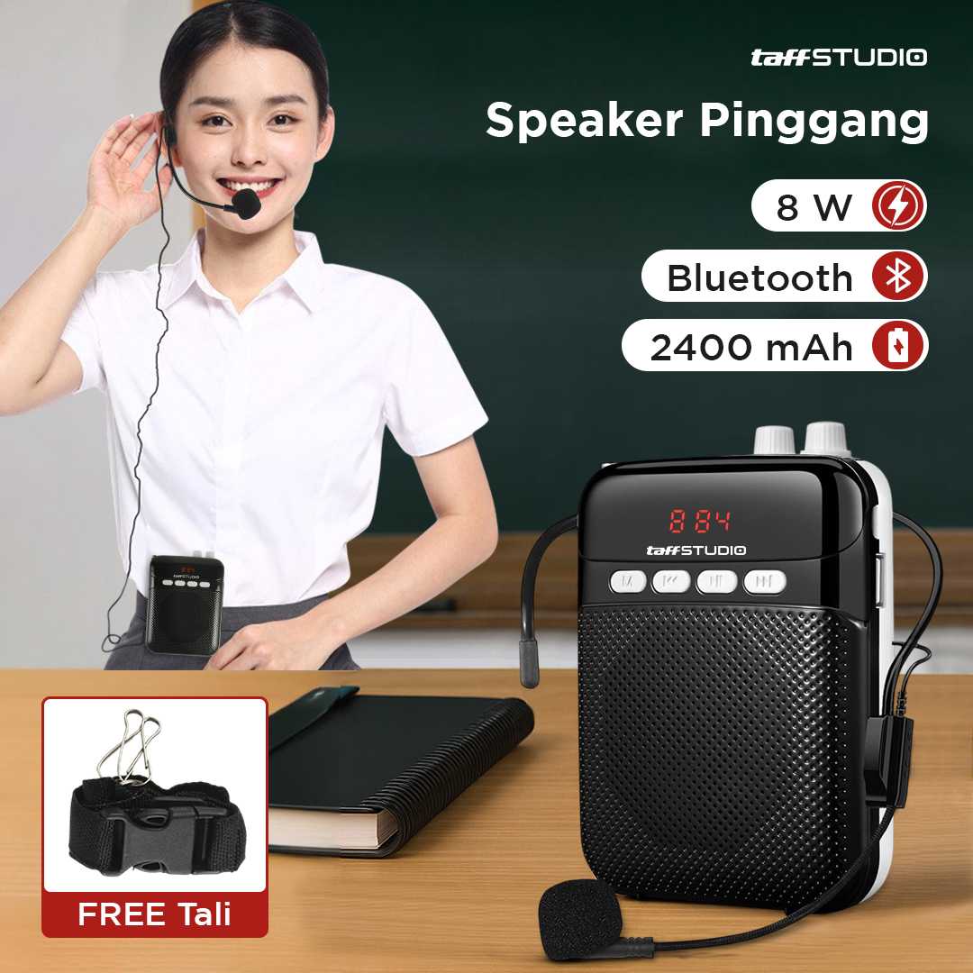 Jual TaffSTUDIO Speaker Pinggang Bluetooth Voice Amplifier Wired