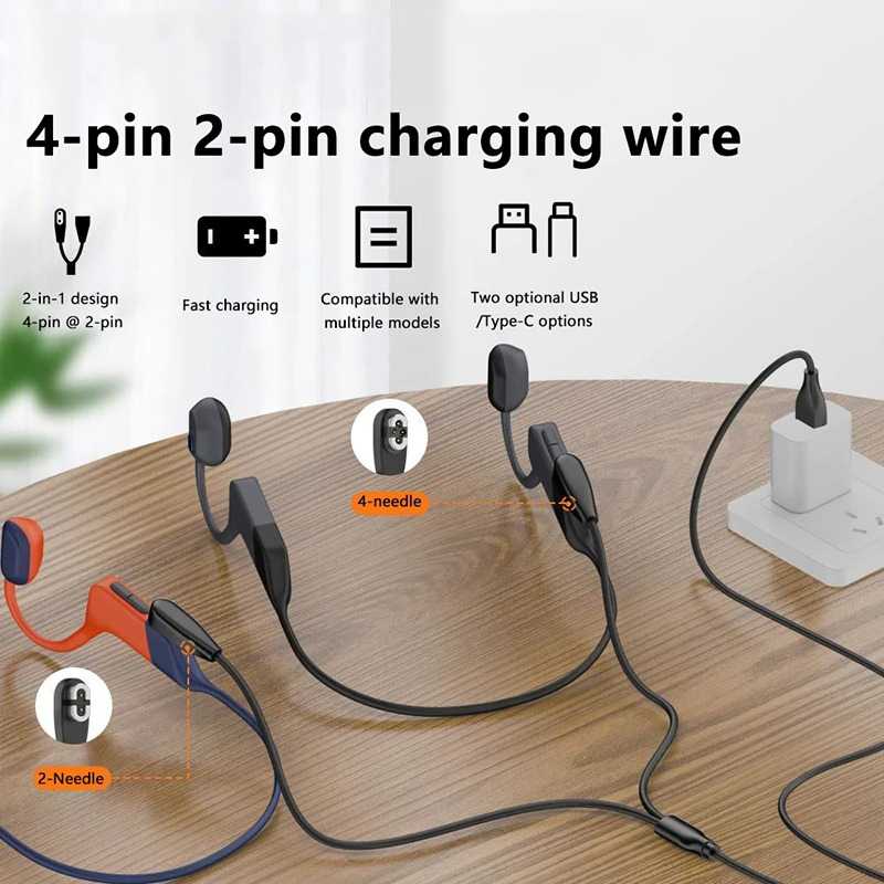 Jual HOYI Kabel Charger Smartwatch Garmin 4 Pin Bone Conduction