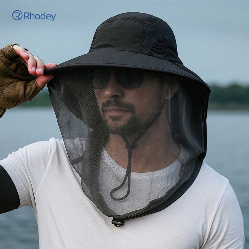 Jual Rhodey Topi Rimba Outdoor Anti Mosquito Neck Flap Boonie