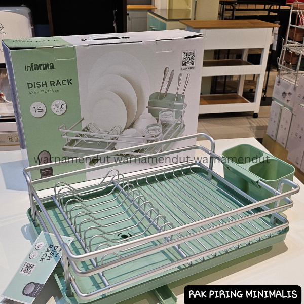 Jual Rak Piring Model Modern & Tempat Sendok Dg Tirisan Air WM