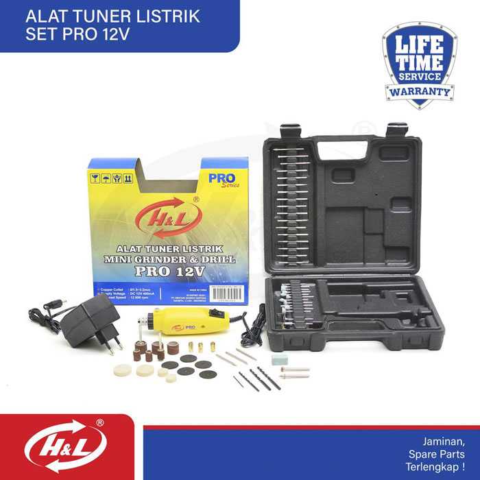 Jual HL Pro 180B Alat Tuner Listrik 12V Mini Die Grinder Drill