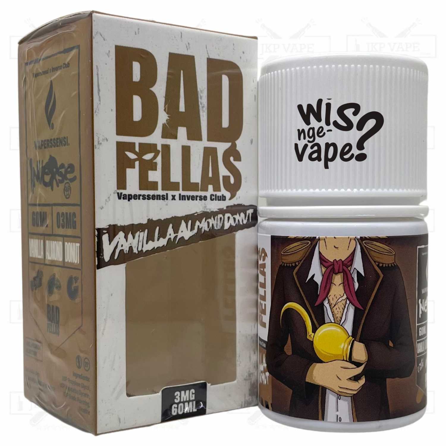 Jual Bad Fellas Vanilla Almond Donut 60ml - Freebase Liquid by