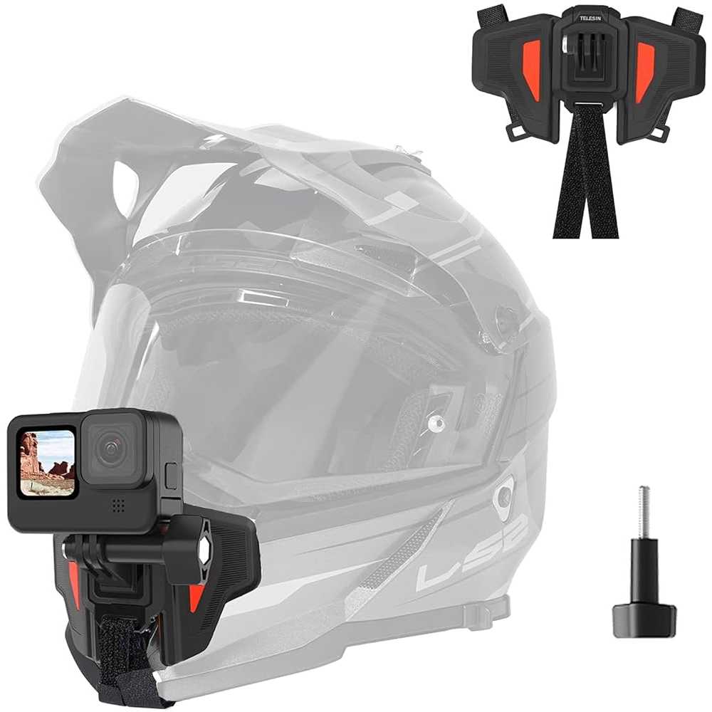 Jual Telesin Motorcycle Helmet Chin Mount for GoPro Action Cam