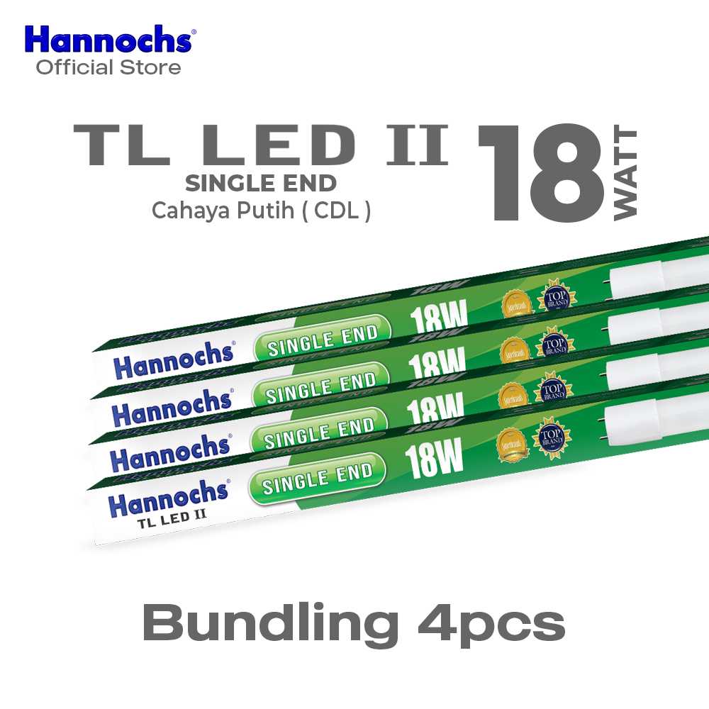 Jual Hannochs Lampu TL LED II Single End Tube Light 18W - Cahaya