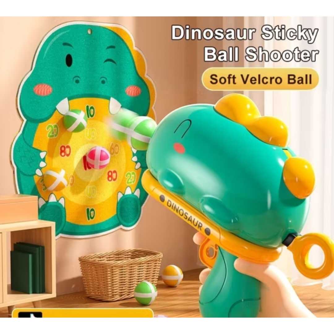 Jual MAINAN DINOSAURUS SHOT GUN PAPAN TARGET BOLA LENGKET