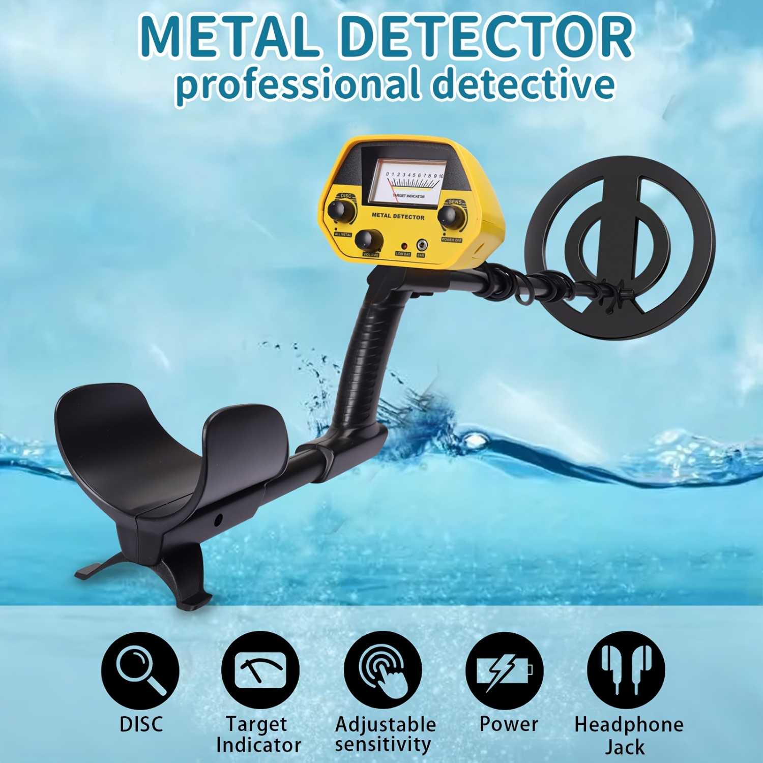 Jual TECLUNG Pendeteksi Logam Metal Detector Waterproof | Jakmall.com