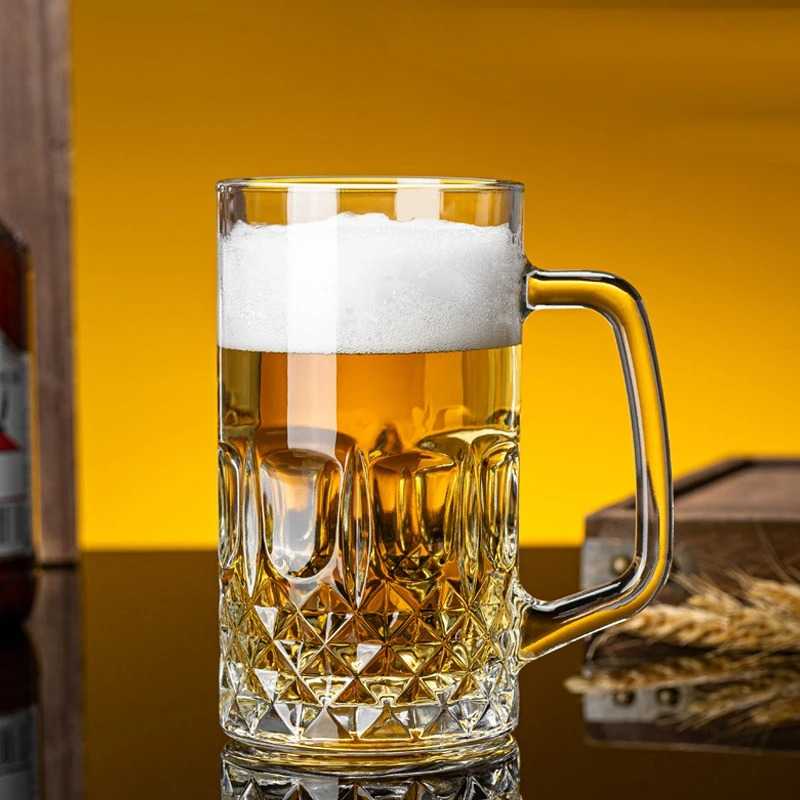 Jual TREDO Gelas Bir Diamond Pattern Sodium Calcium Beer Glass
