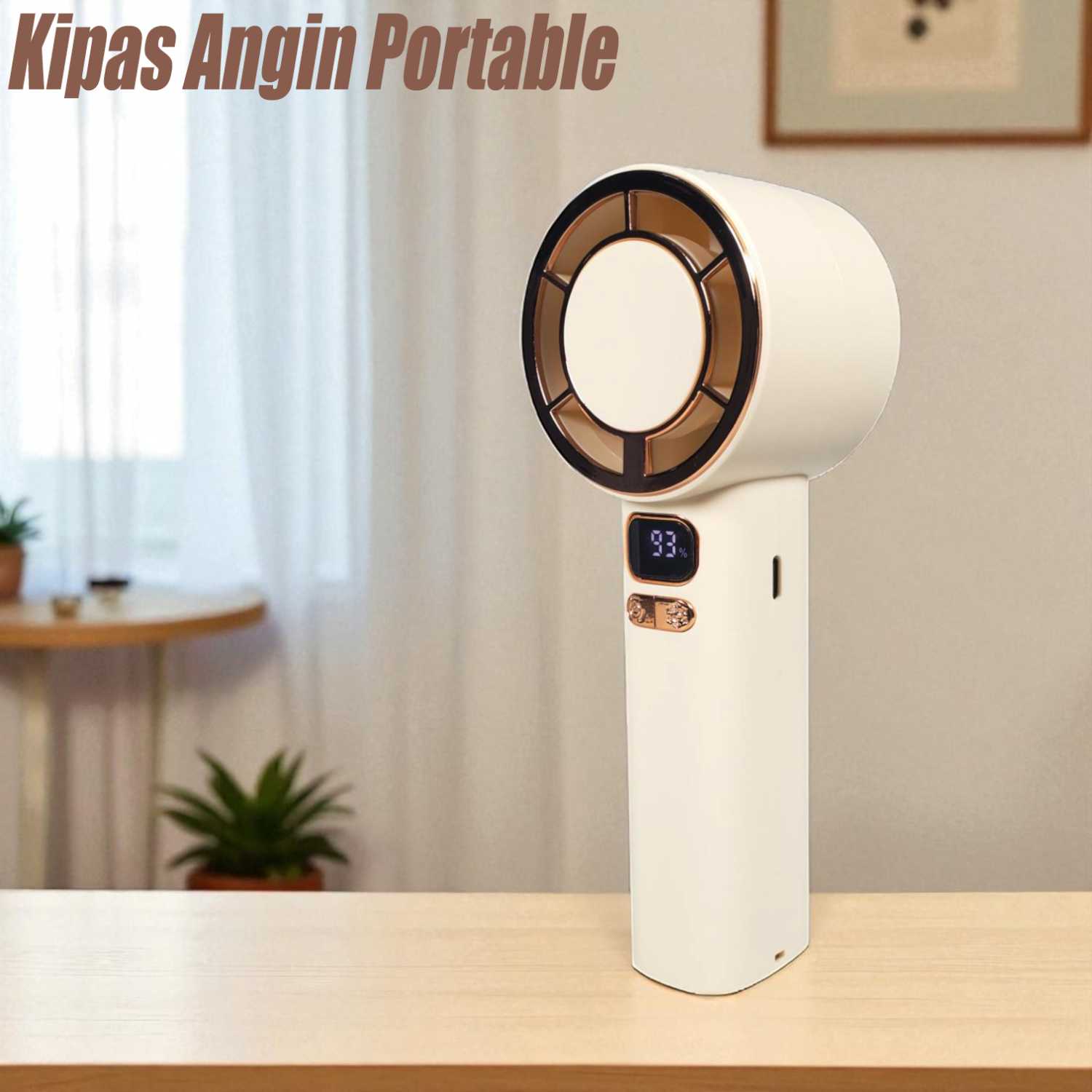 Jual BSIDE Kipas Angin Portable Turbo 120 Speed Level LED