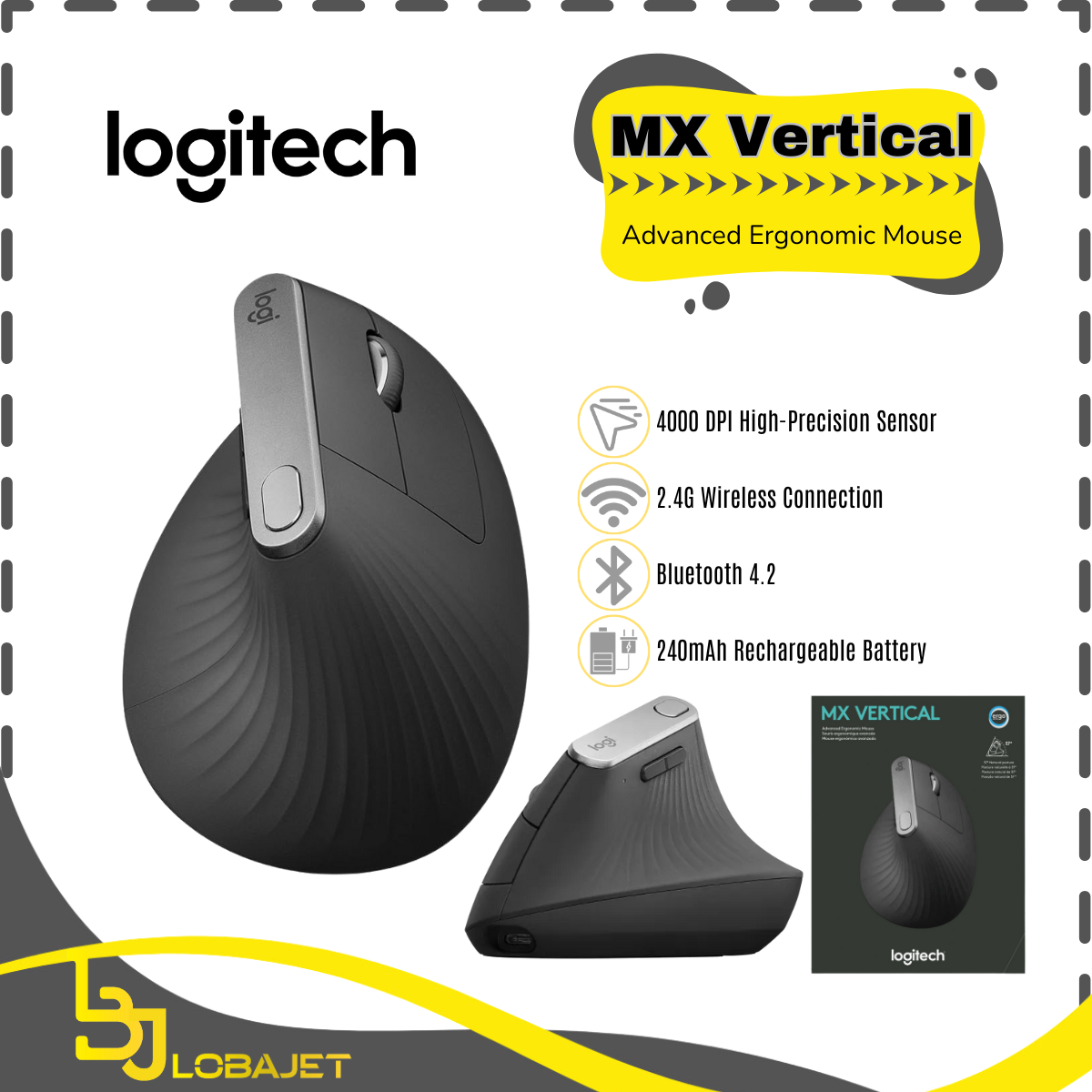 Jual LOGITECH MX Vertical Mouse - Advanced Ergonomic Design