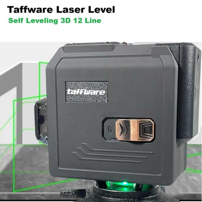 Jual Taffware Laser Level Self Leveling 3D 12 Line Alarm With