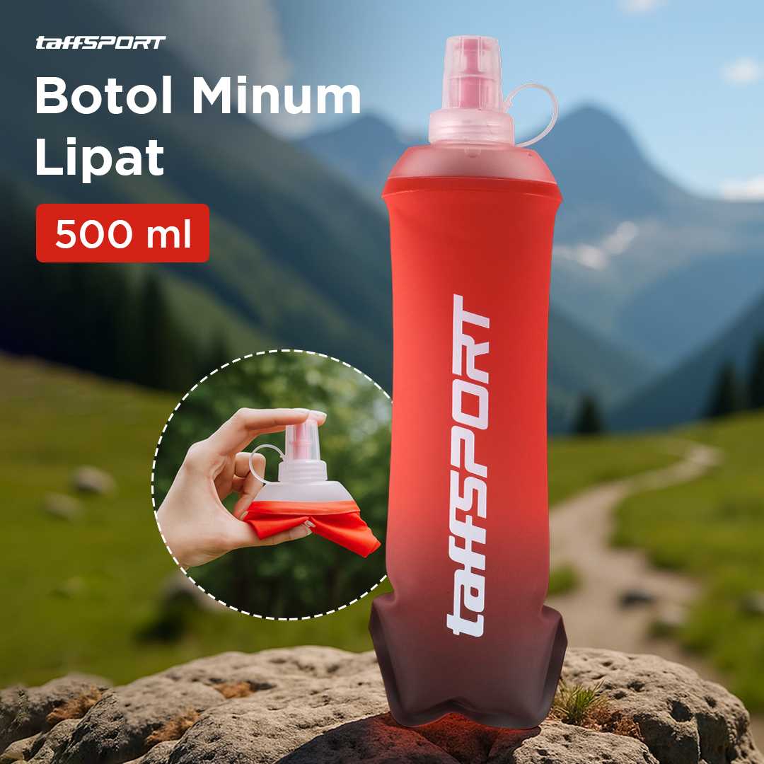 Jual TaffSPORT Botol Minum Soft Flask Foldable Sport Water TPU