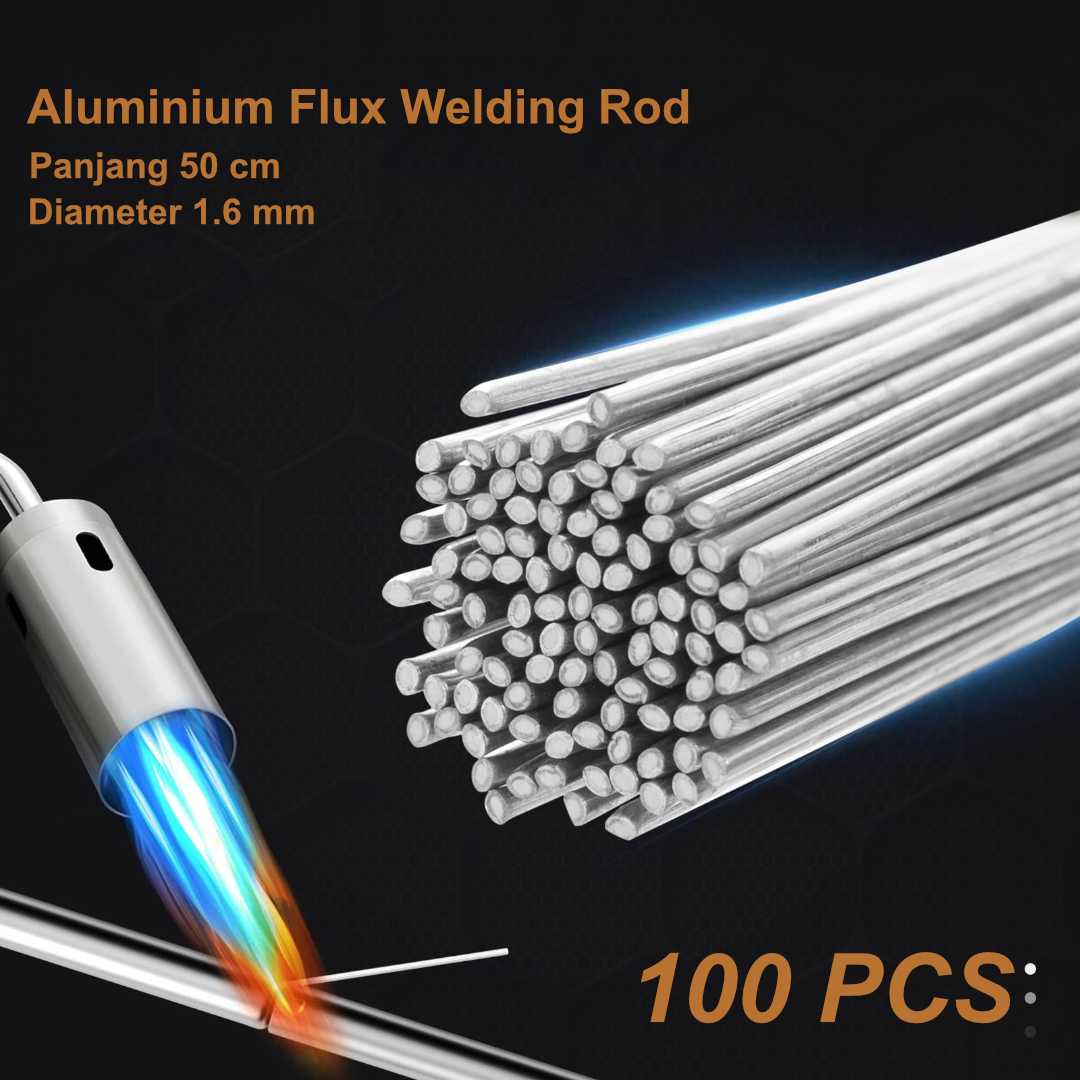 Jual Taffware Kawat Las Aluminium Flux Core Suhu Rendah 50cm 100