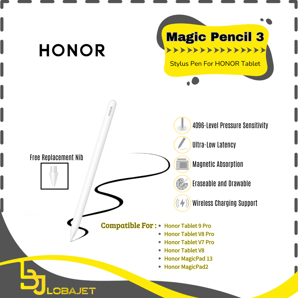 Jual HONOR Magic Pencil 3 Stylus Pen - Pena Stylus untuk Tablet