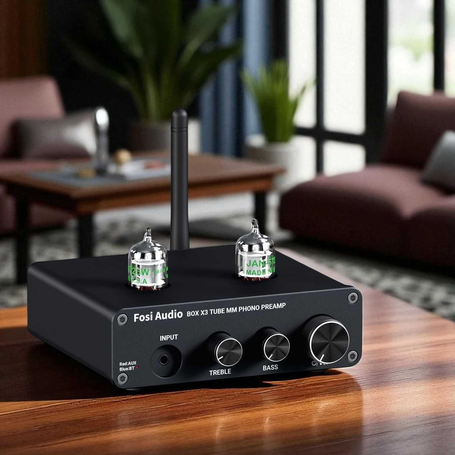 Jual Fosi Audio Preamplifier Bluetooth Phonograph with Vacuum