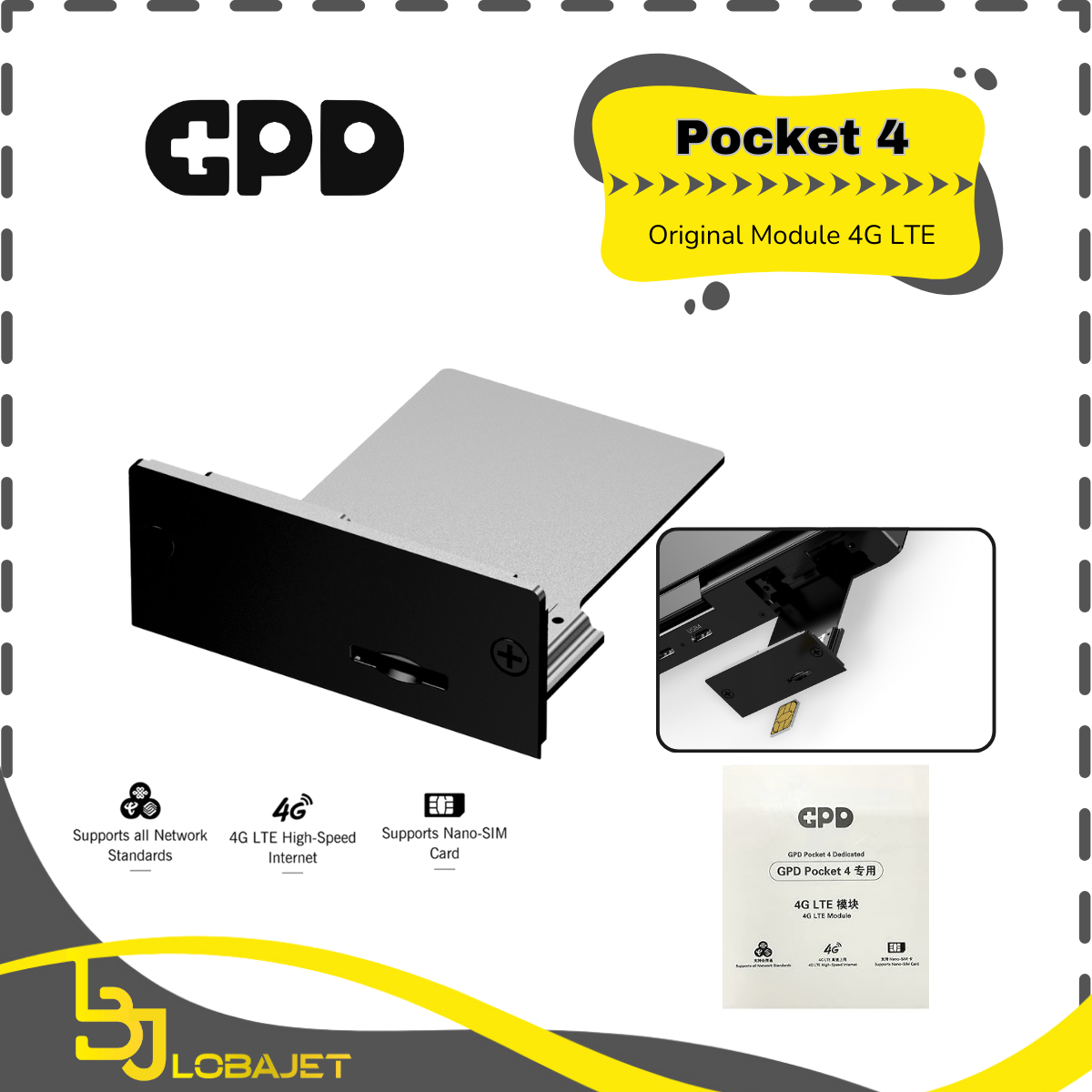 Jual GPD Pocket 4 Original Module 4G LTE - for GPD Pocket 4 Mini