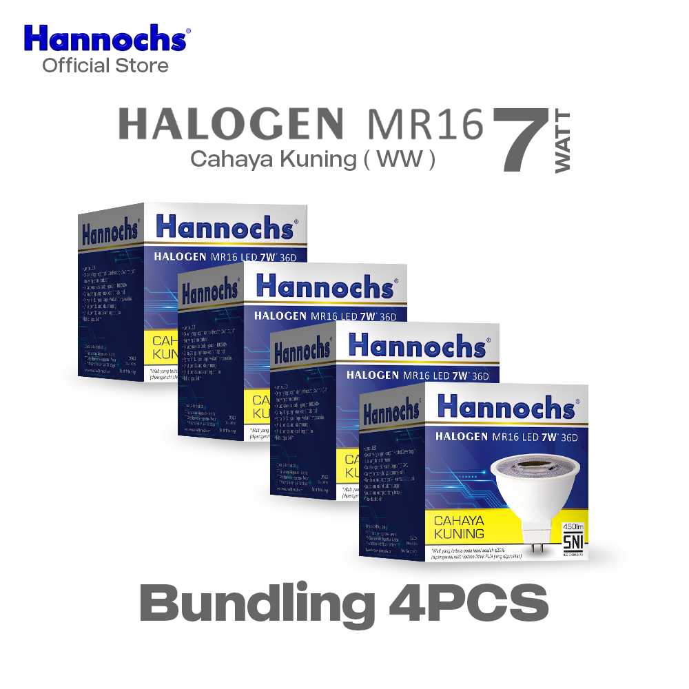 Jual Hannochs LED Spotlight Halogen MR16 LED 7W 36D Cahaya