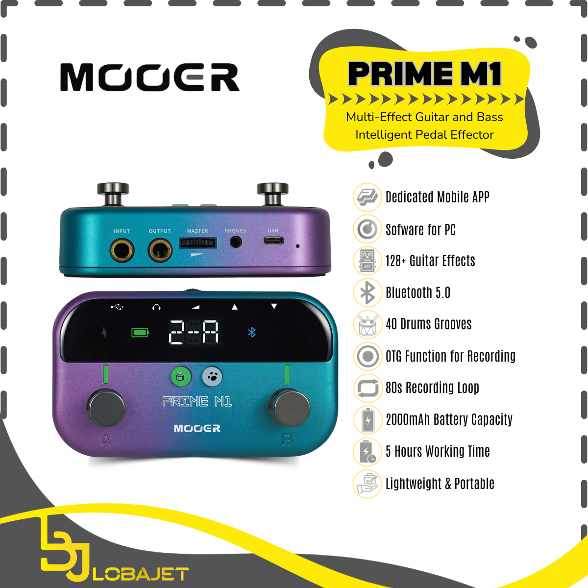 Jual MOOER PRIME M1 - Multi-Effect Guitar and Bass Intelligent