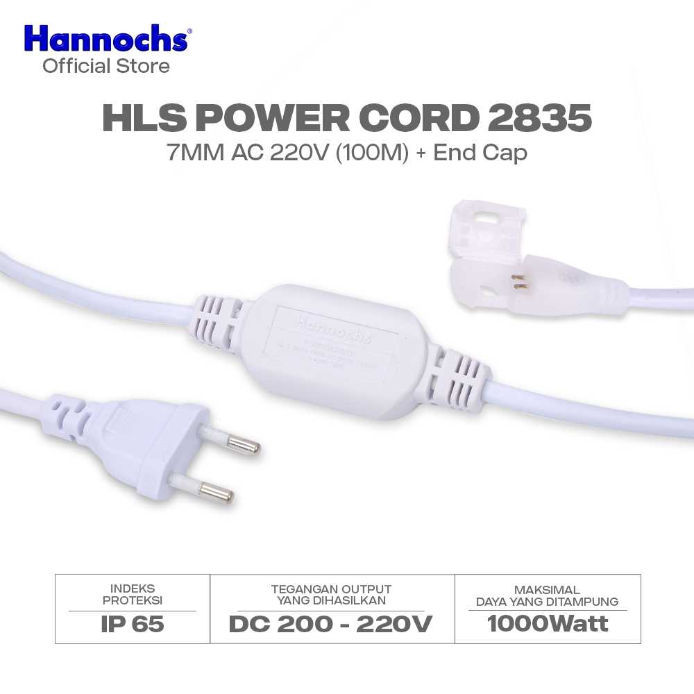 Jual Hannochs Power cord strip led 1000W IP 65 - untuk Strip LED