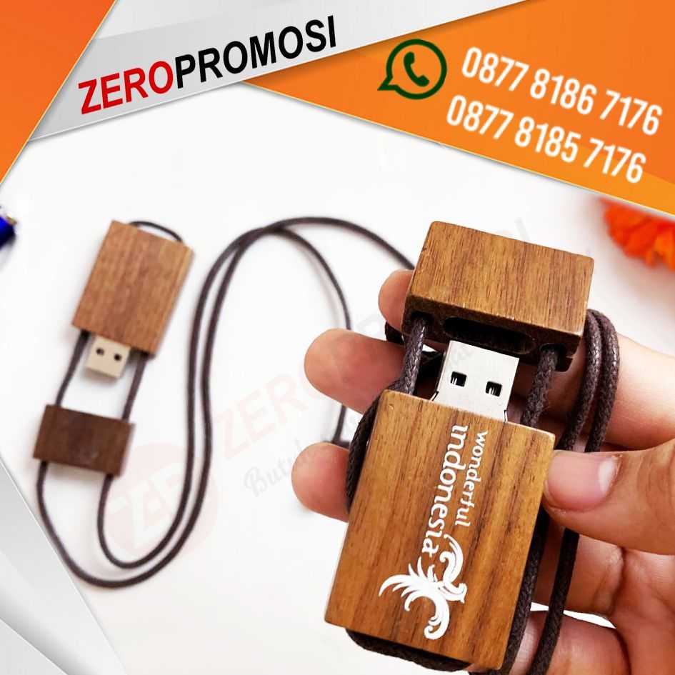 Jual Souvenir Custom Flashdisk Kayu FDWD03 dengan Tali | Jakmall.com