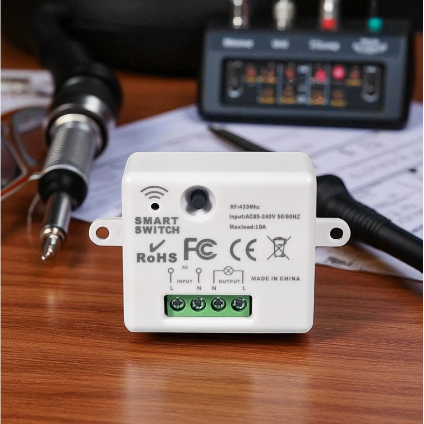 Jual QINICI Receiver Saklar Lampu Wireless 433MHz 10A 240V
