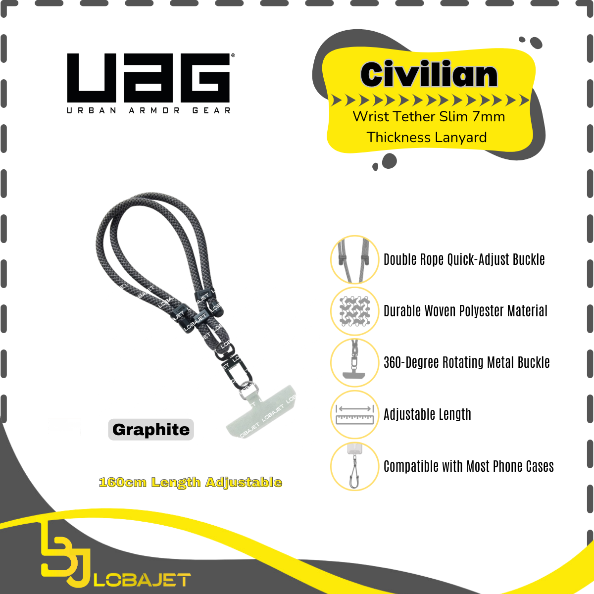 Jual UAG Civilian Crossbody Slim 7mm Thickness Lanyard - 160cm