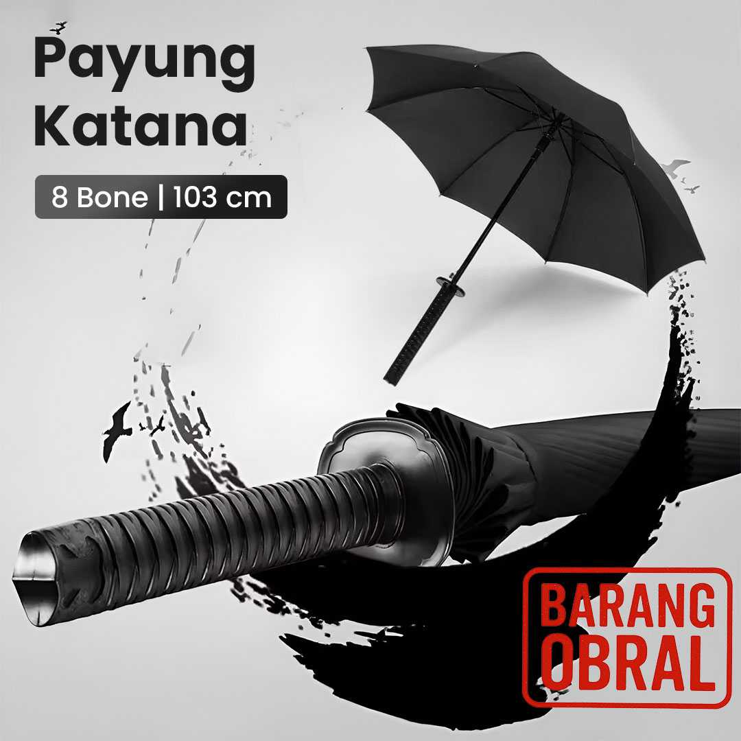 Jual HHYUKIMI Payung Model Samurai Jepang Semi Otomatis (BARANG