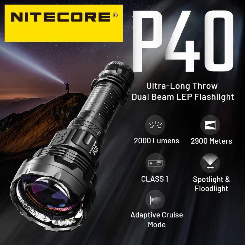 Jual NITECORE Senter LED Flashlight Class 1 LEP 2000 Lumens