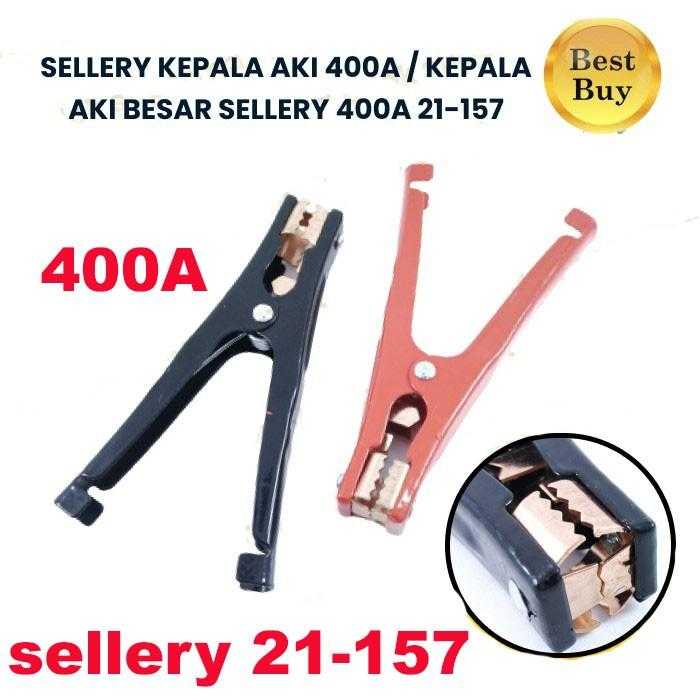 Jual sellery 21-157 Jepit Aki 400A accu Booster kabel Clamps