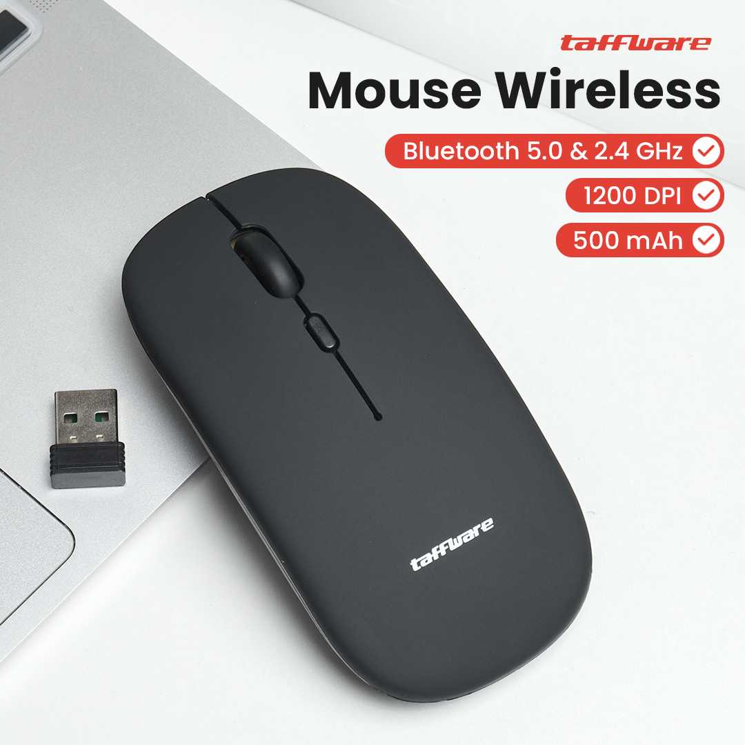 Jual Taffware Mouse Wireless Bluetooth Optical 2.4GHz Silent