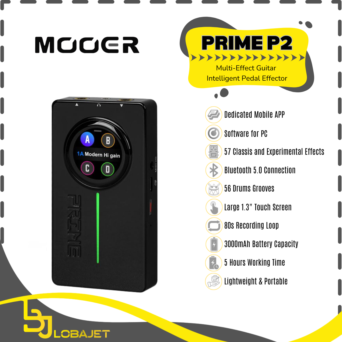 Jual MOOER PRIME P2 - Multi-Effect Guitar Intelligent Pedal