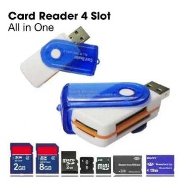 Jual All in One USB Card Reader 4in1 MicroSD Mini SD Card