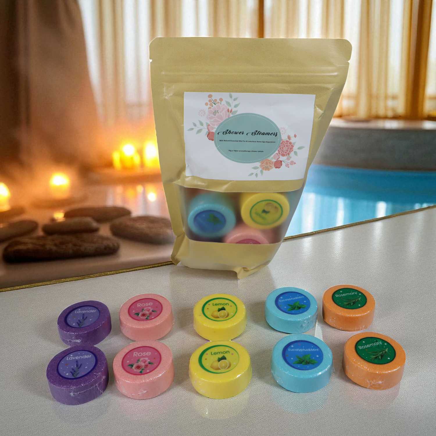 Jual Biutte.co Tablet Aromaterapi Shower Steamer Eucalyptus