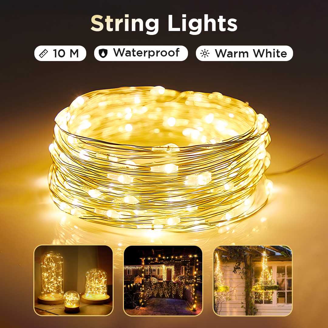 Jual TaffLED Lampu Hias String Lights Fairy Battery Waterproof