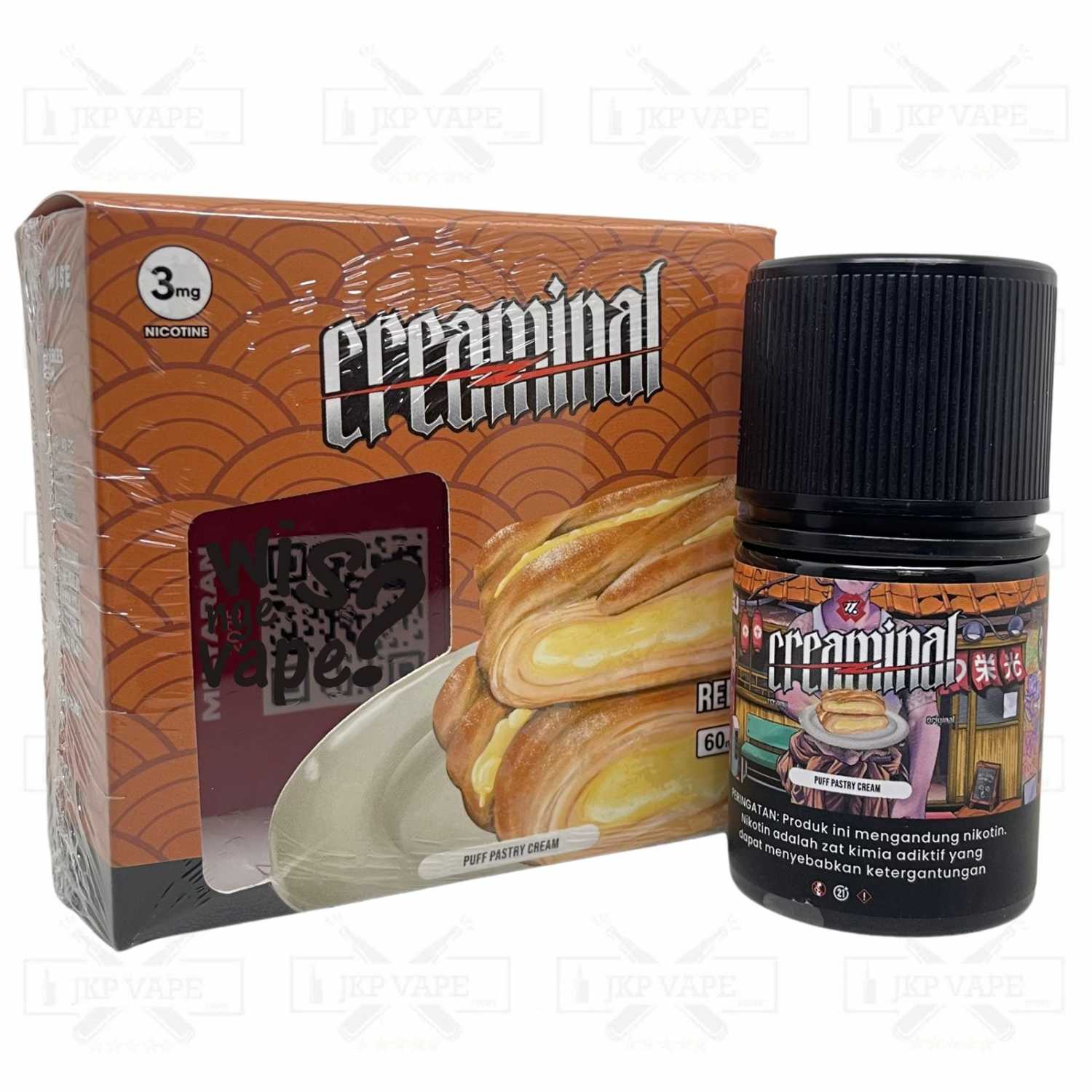 Jual Creaminal Puff Pastry 60ml - Freebase Liquid by Badass x