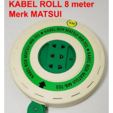 Jual Roll Kabel 8 meter ORANGE dan HIJAU merk MATSUI / Box Cable