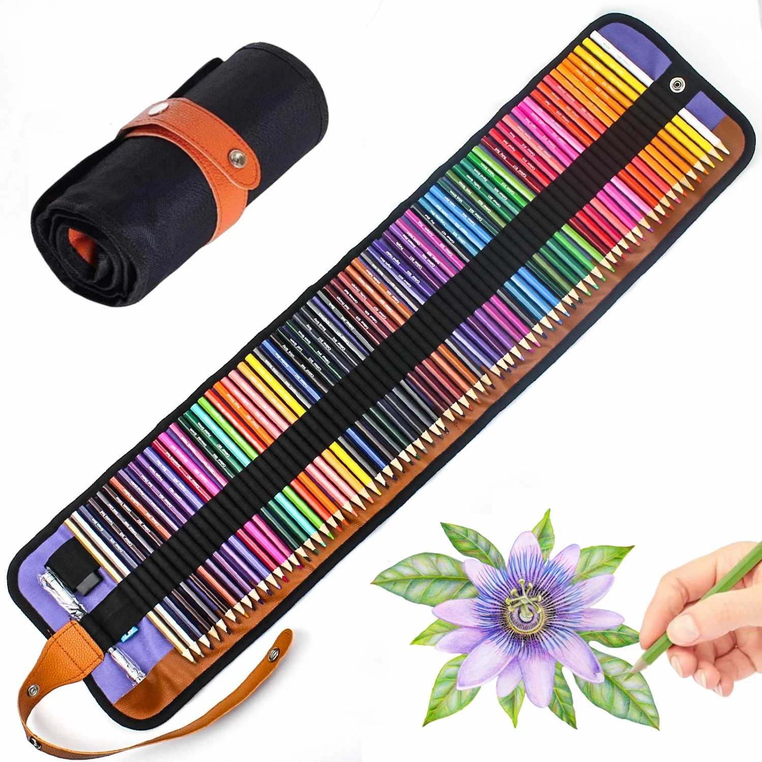 Jual Pensil Warna Isi 50 Warna Plus Rol Case Penghapus & Serutan