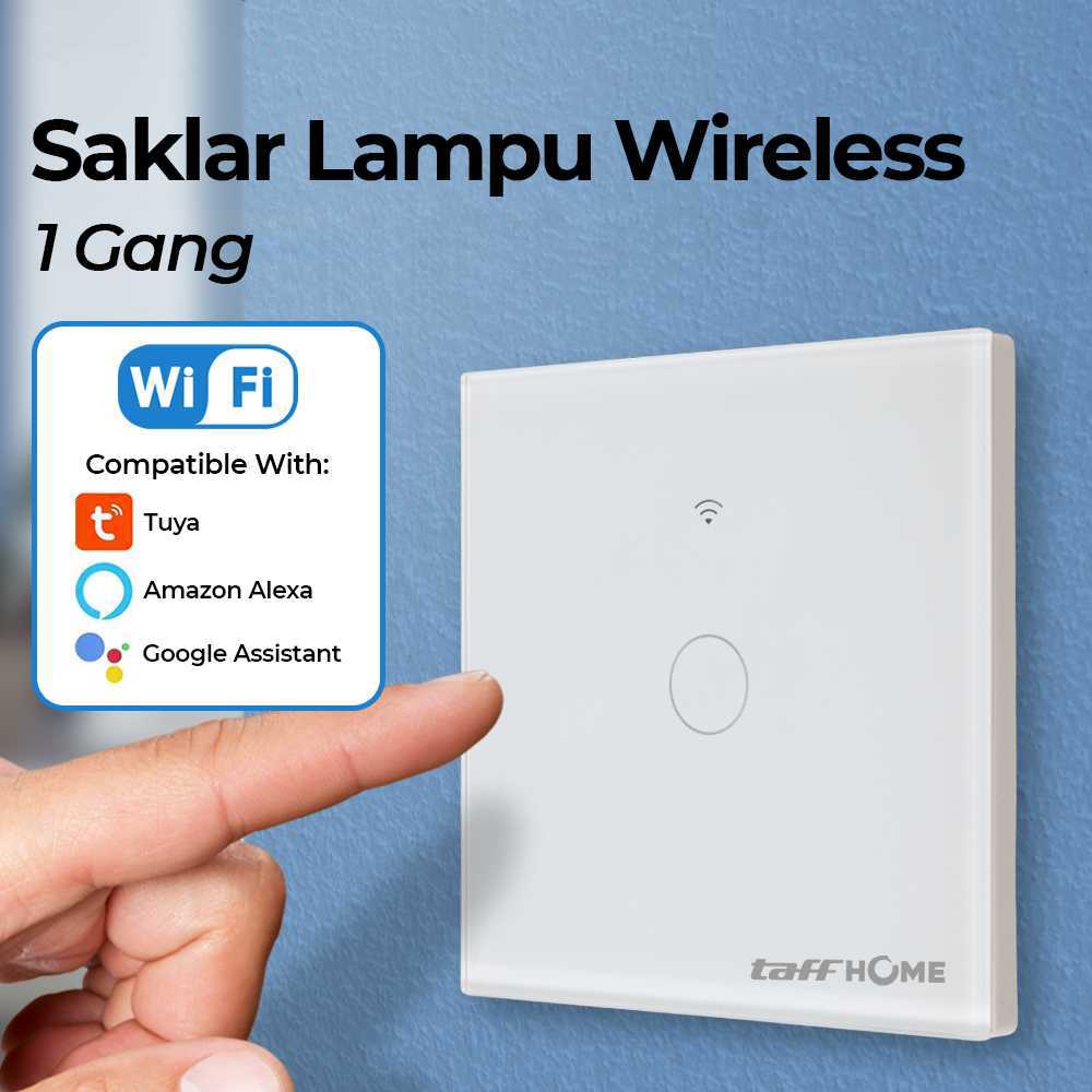 Jual TaffHOME Saklar Lampu Wireless WiFi RF Smart Home Model