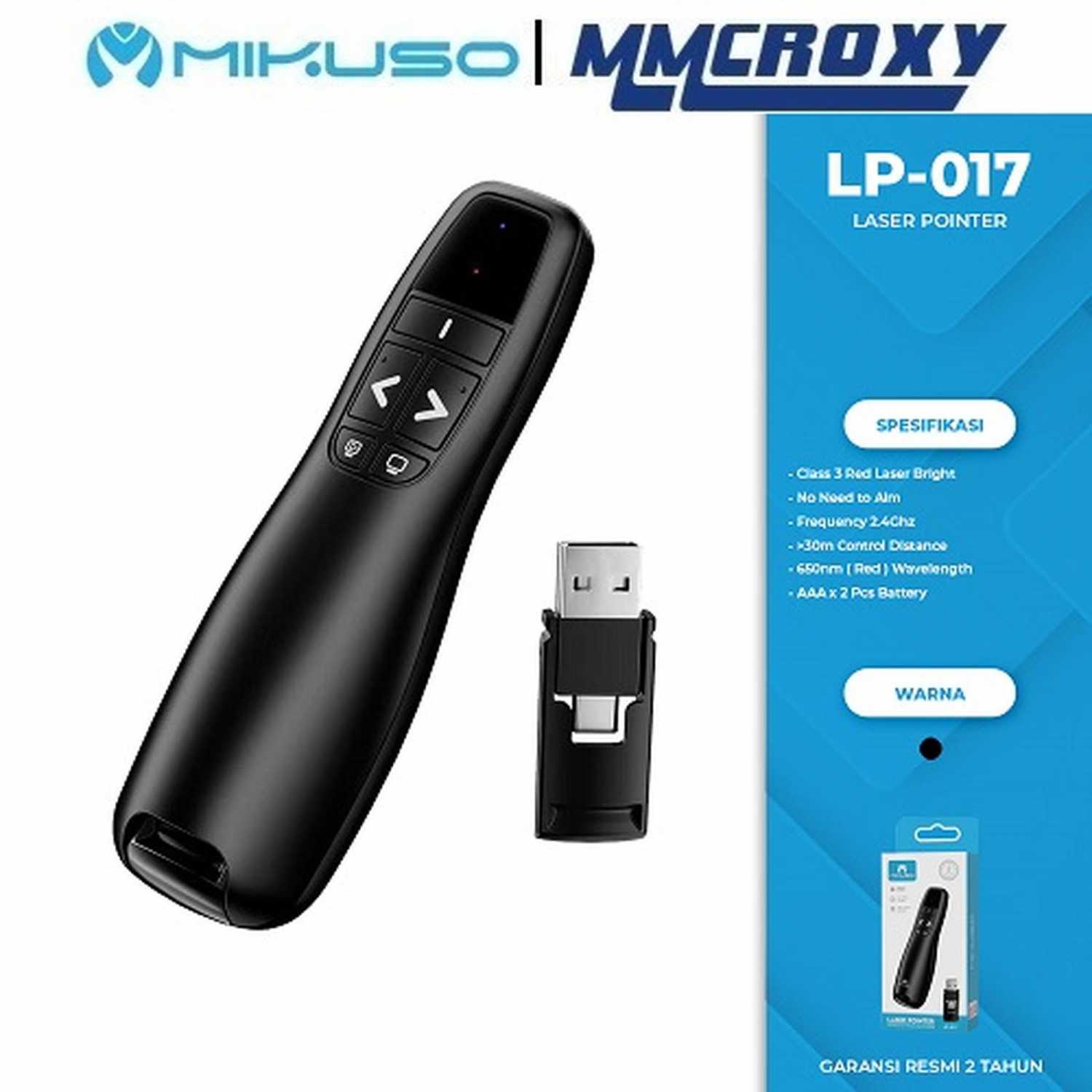 Jual Mikuso LP-017 Laser Pointer 2.4GHz Remote Laser Presentasi