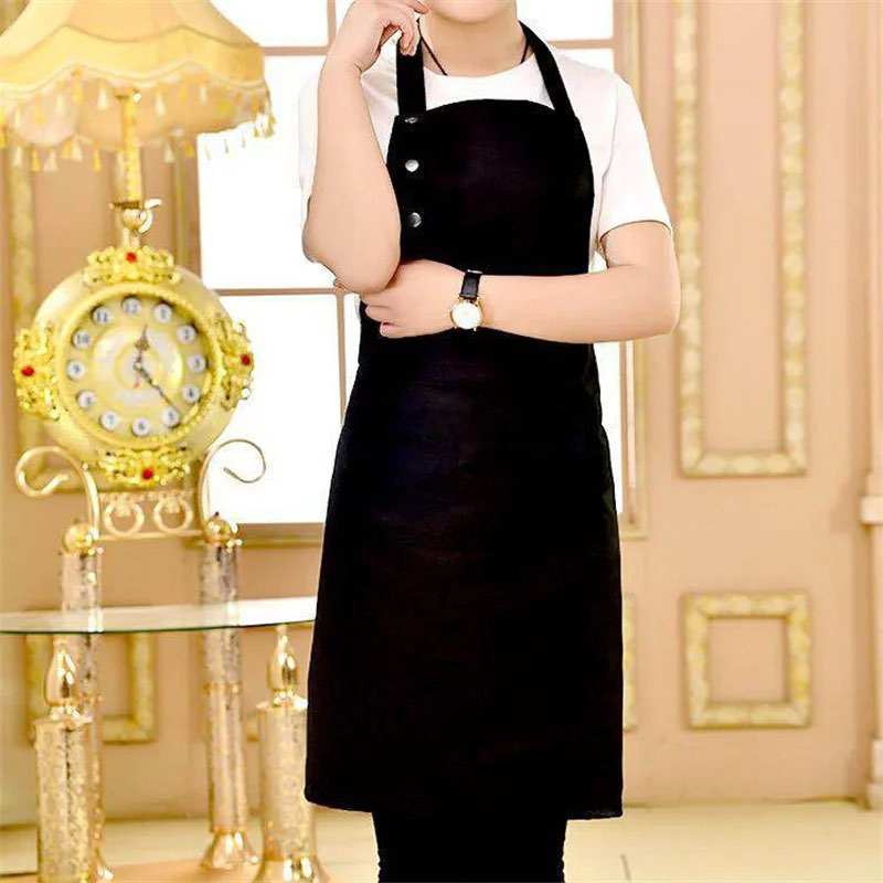 Jual One Two Cups Celemek Masak Apron Dapur Canvas Strap Kancing