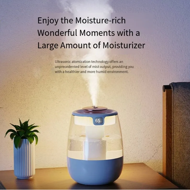 Jual HOMEFISH Air Humidifier Double Spray Diffuser Essential Oil