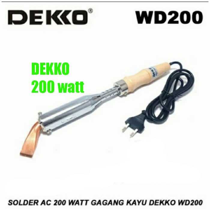 Jual Dekko WD-200 Solder AC 200 Watt 200W elemen Solder bengkok
