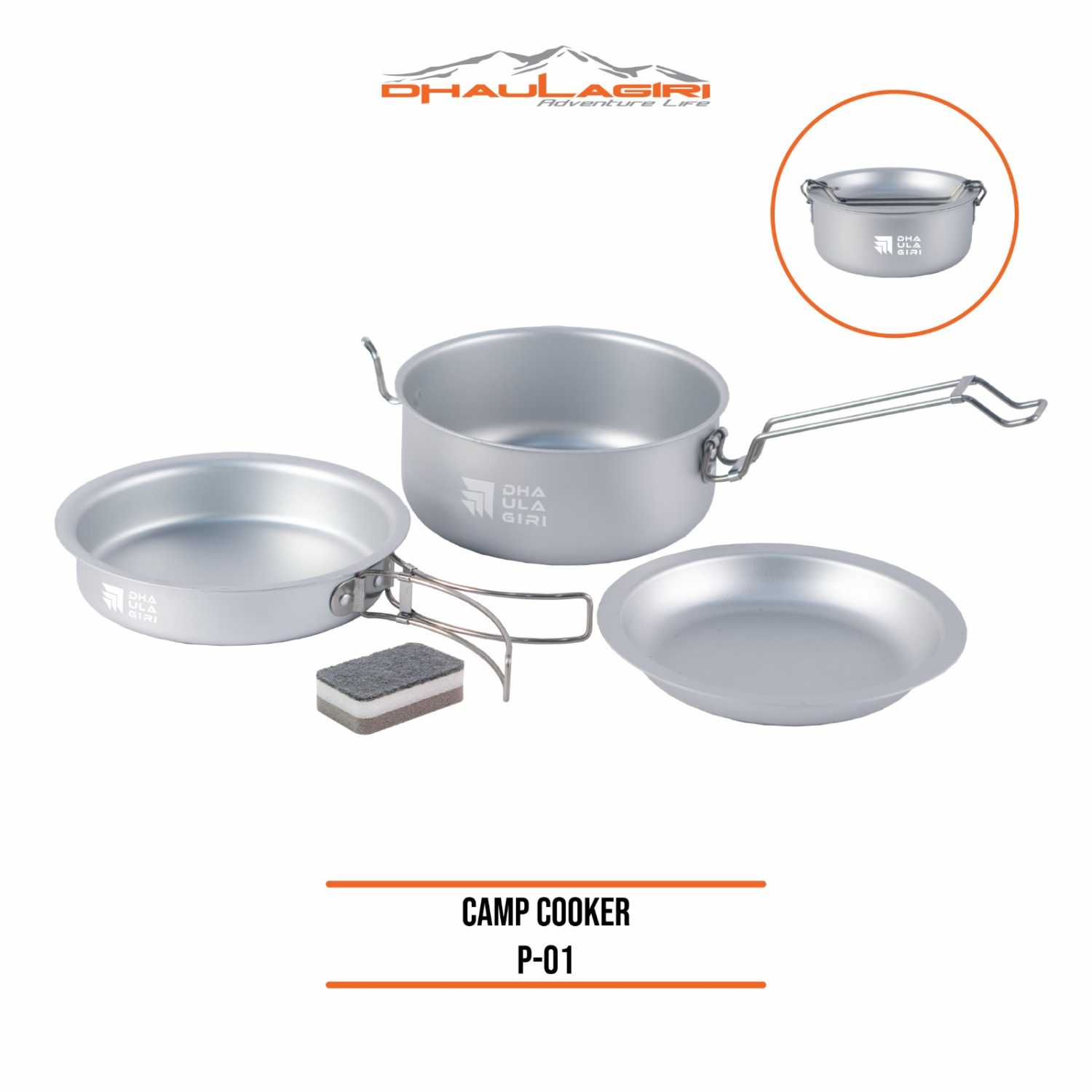 Jual Dhaulagiri Camp Cooker P-01 - Set Alat Masak Camping