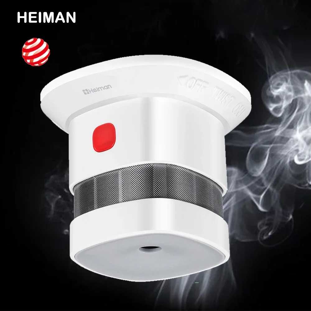 Jual HEIMAN Smoke Detector Alarm Alat Pendeteksi Asap Kebakaran
