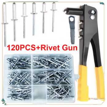 Jual JERBOR Baut Rivet Universal Blind Rivets Tool Set with Gun