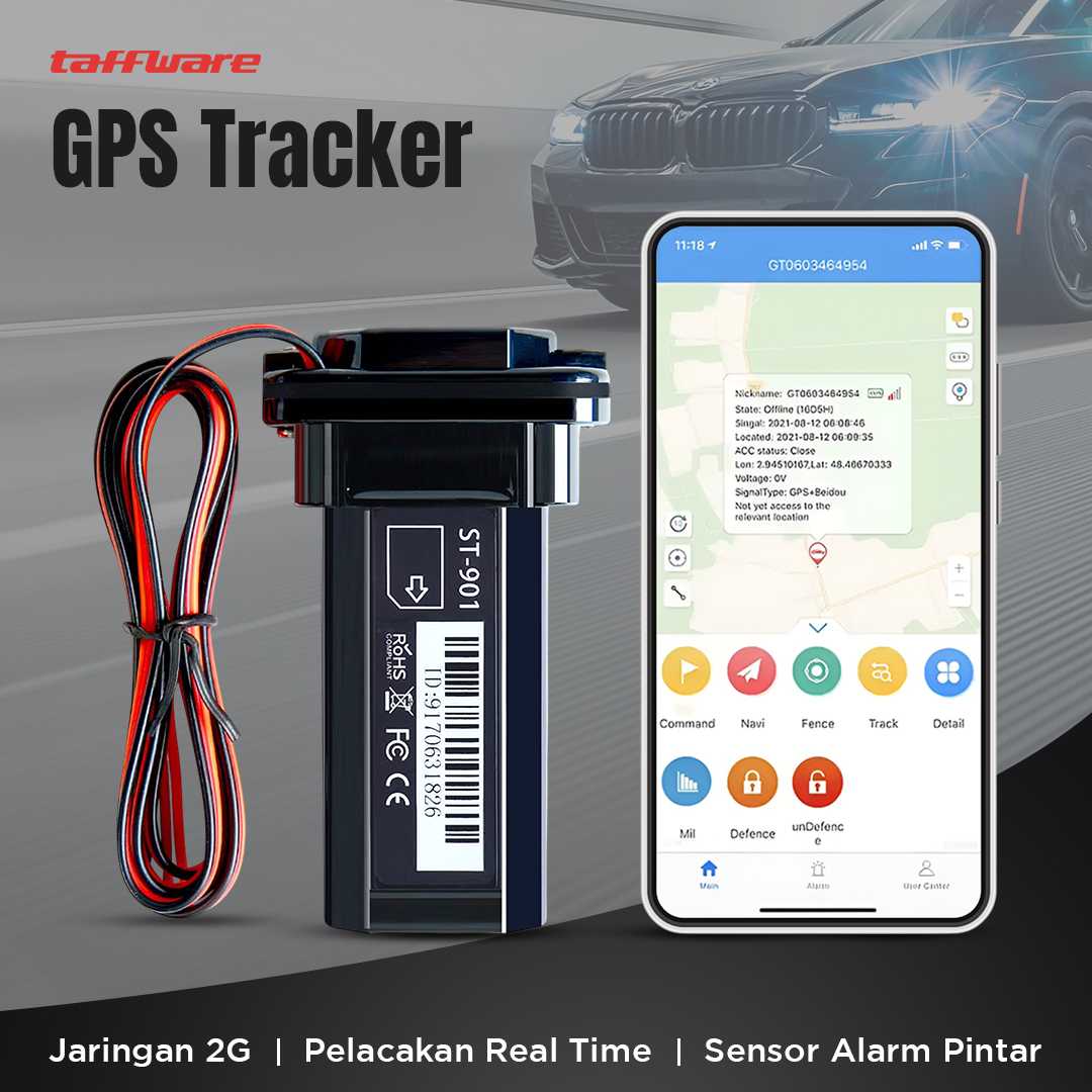 Jual Taffware LOCATREX Alat Pelacak Mobil Motor GPS Tracker