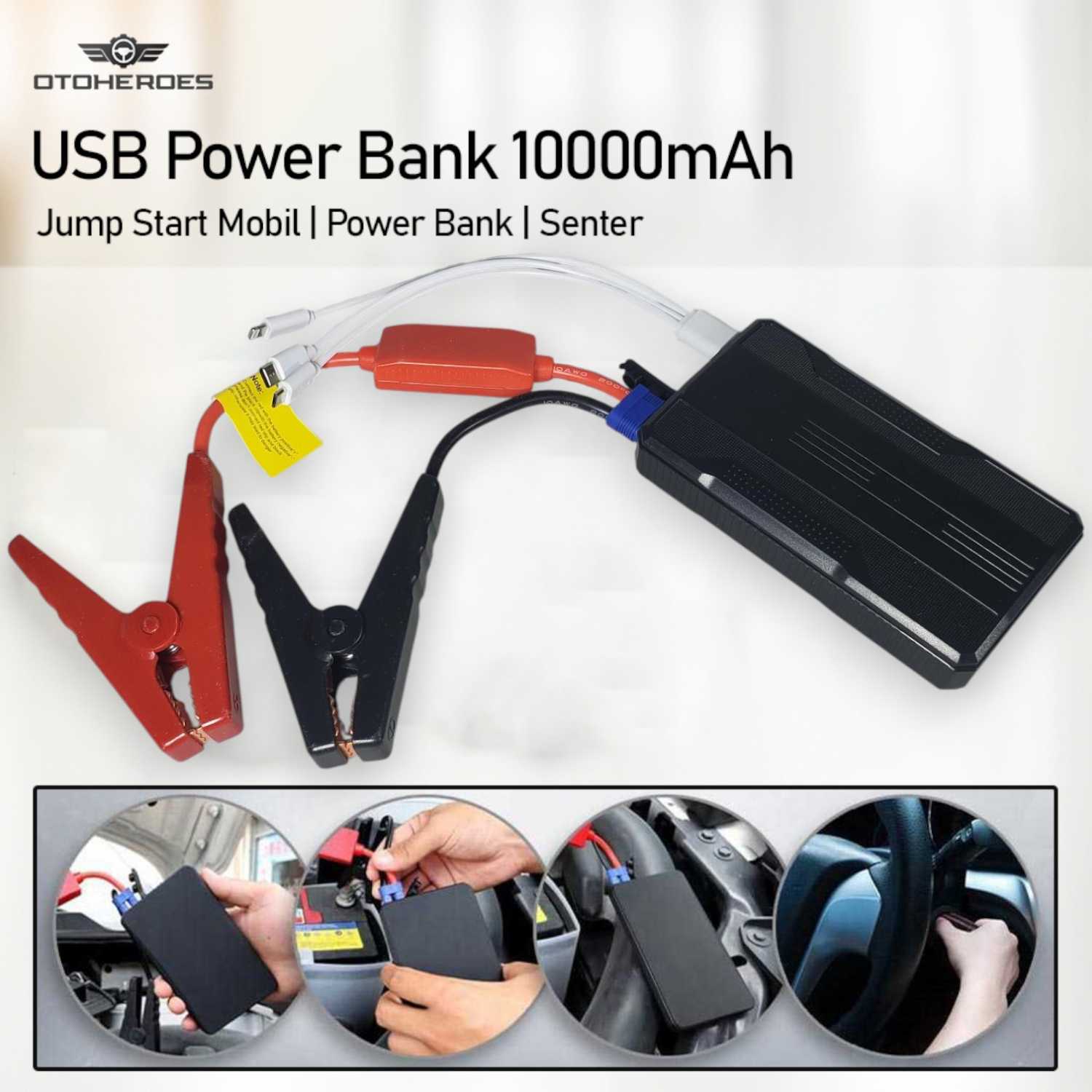 Jual OTOHEROES Jumper Aki Mobil Powerbank Jump Starter 12V